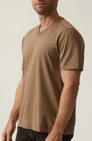 34 Heritage Deconstructed V-neck Pima Cotton T-shirt