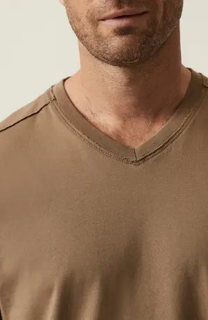 34 Heritage Deconstructed V-neck Pima Cotton T-shirt