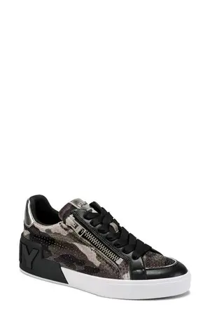Dkny Mei Crystal Studded Camo Sneakers
