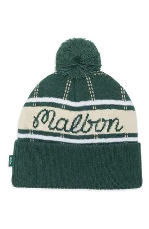 MALBON Holden Pompom Beanie - Hunter Green