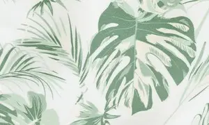 MILES THE LABEL Monstera Leaf Print Swim Trunks