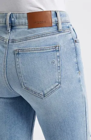 HIDDEN JEANS Raw Hem Ankle Cigarette Jeans