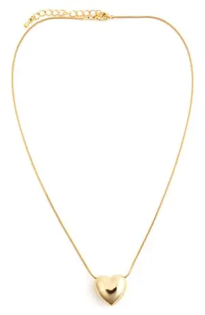 PANACEA Bubble Heart Pendant Necklace - Gold