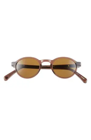Eyebobs 43mm Polarized Round Frame Sunglasses - Brown Sugar/polarized Brown
