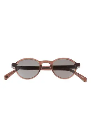 Eyebobs 43mm Polarized Round Frame Sunglasses - Brown Sugar/polarized Grey