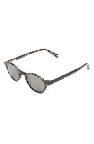 Eyebobs 43mm Polarized Round Frame Sunglasses - Charcoal/polarized Grey