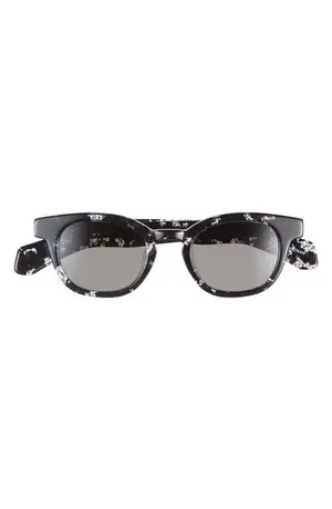 Eyebobs Total Wit Round Polarized Sunglasses - Black/clear/polarized Grey