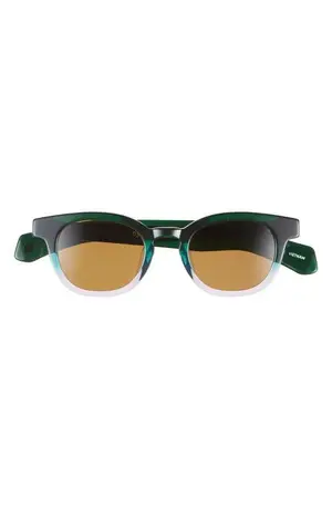 Eyebobs Total Wit Round Polarized Sunglasses - Emerald/rose Quartz/brown