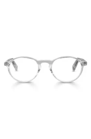 Eyebobs Board Stiff 49mm Round Reading Glasses Crystal Clear