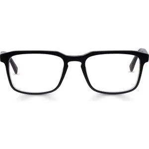 Eyebobs Seymour Rectangular Blue Light Blocking Glasses Black With Silver