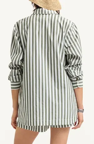 Vitamin A® Oversized Organic Cotton Cover-up Shirt