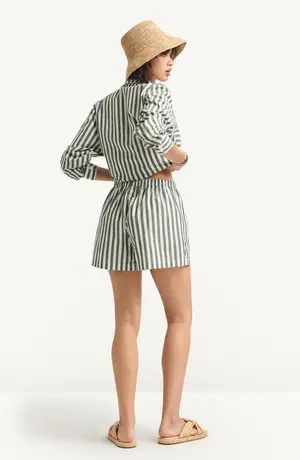 Vitamin A® Oversized Organic Cotton Cover-up Shirt