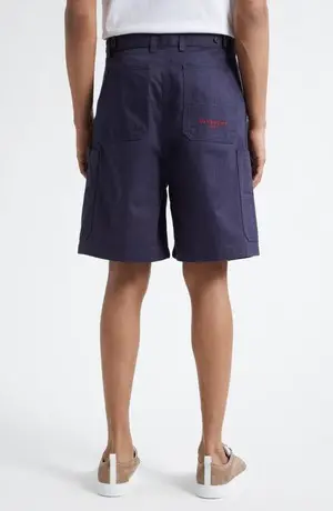 Givenchy Herringbone Denim Cargo Bermuda Shorts