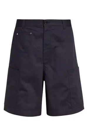 Givenchy Herringbone Denim Cargo Bermuda Shorts