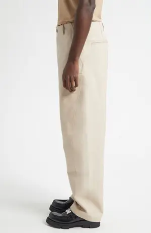Givenchy Couture Seam Cotton Twill Workwear Pants
