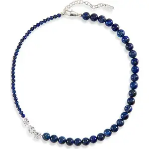 Éliou Lapis Lazuli Beaded Necklace - Blue
