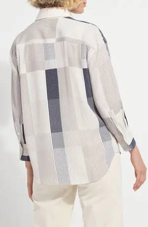 Lyssé Jessica Stripe Button-up Shirt