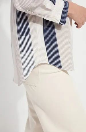 Lyssé Jessica Stripe Button-up Shirt