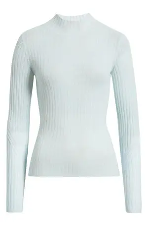 Hugo Boss Mock Neck Pullover Sweater - Light/pastel Blue