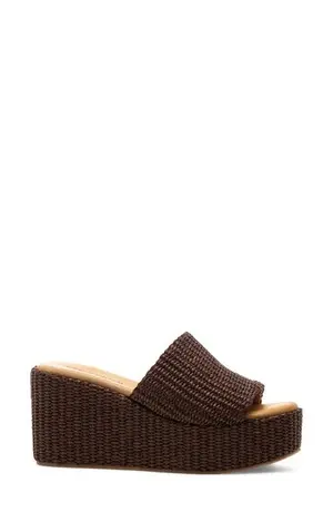 275 CENTRAL Sienna Platform Slide Sandal - Brown