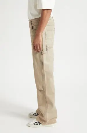 Amiri Lightweight Distressed Carpenter Jeans - Sand Indigo