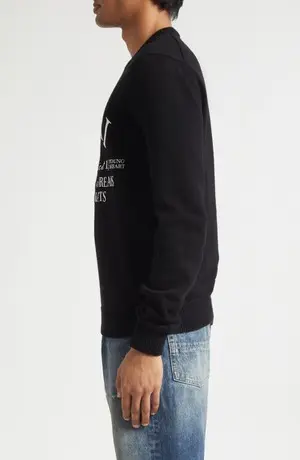 Amiri Arts District Embroidered Crewneck Sweater