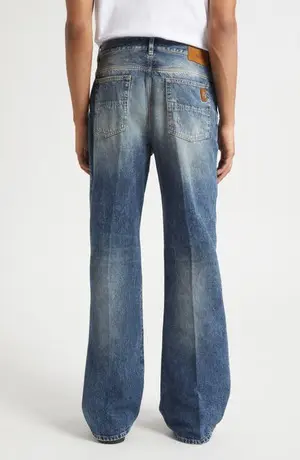 Amiri Slashed Straight Leg Jeans