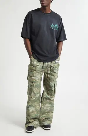 Amiri Printed Drawstring Cargo Pants - Camo