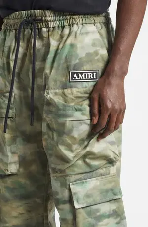 Amiri Printed Drawstring Cargo Pants - Camo