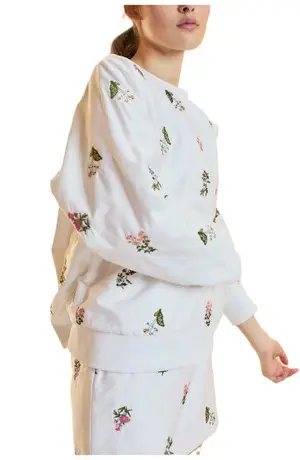Cynthia Rowley Embroidered Mini Skirt - White