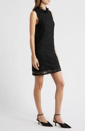 SISTER JANE Eclipse Lace Cocktail Minidress