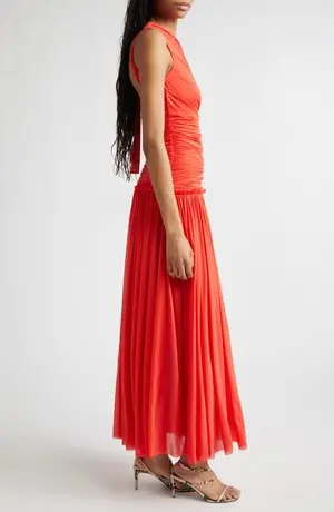 SIEDRES Alina Gathered Open Back Jersey Dress