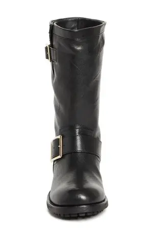 JIMMY CHOO Biker Leather Boots - Black