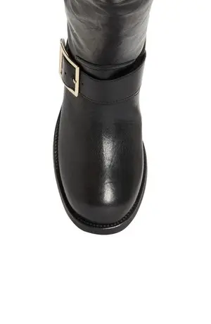 JIMMY CHOO Biker Leather Boots - Black