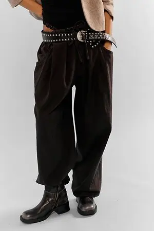 Free People Chambers Laidback Pull-on Pants - Black
