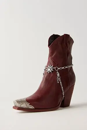 Free People Western Boot Harness - Silver