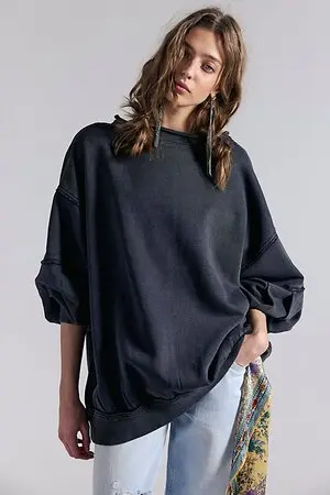 Dropped Shoulder Pullovers for Women