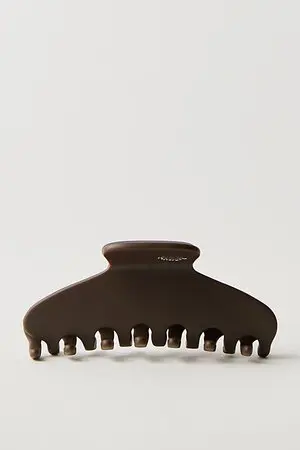 Free People Minor League Claw Clip - Chocolate