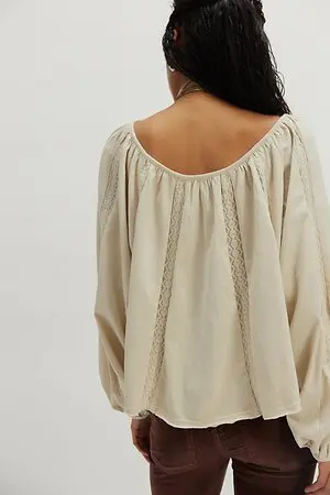 Free People Marla Long Sleeve Top - Tea