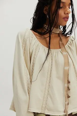 Free People Marla Long Sleeve Top - Tea