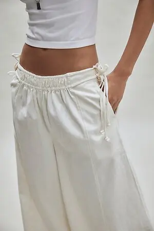 Free People Sun Dazed Pants - Clean Ivory