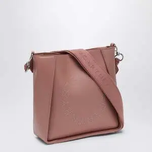 Stella McCartney Square Crossbody Bag With Logo - Pink