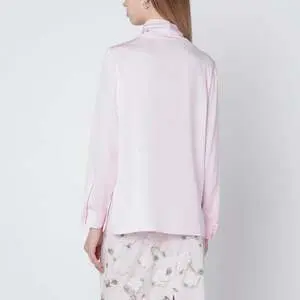 Max Mara Blouse In Silk Charmeuse - Pink