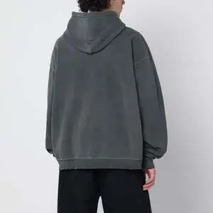 GALLERY DEPT. Oversized Washed Cotton Hoodie With Embossed Logo