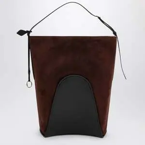 Alaïa Large Suede Leather Bucket Bag