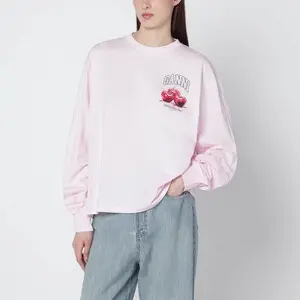 GANNI Long-sleeve Top With Logo