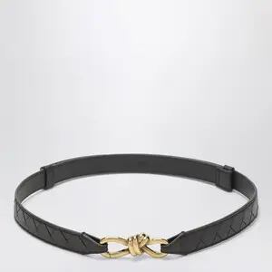 Bottega Veneta Intrecciato Leather Belt - Brown