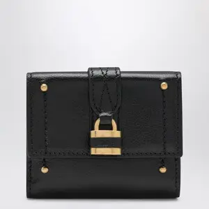 Chloé Mini Paddington Trifold Leather Wallet - Black