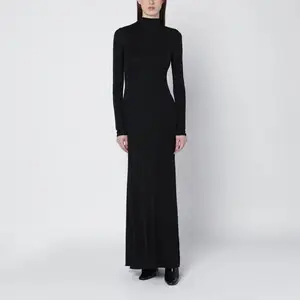 Alaïa Long Dress With Back Draping