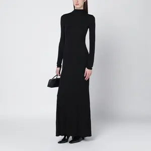 Alaïa Long Dress With Back Draping
